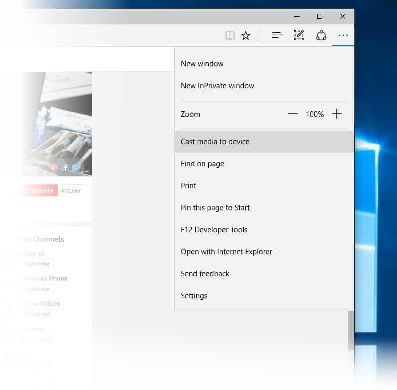 Microsoft Edge can cast media content in the latest Windows Insider ... Microsoft Edge can cast media content in the latest Windows Insider ...
